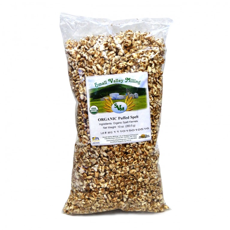 Organic Puffed Spelt Cereal – Small Valley Milling